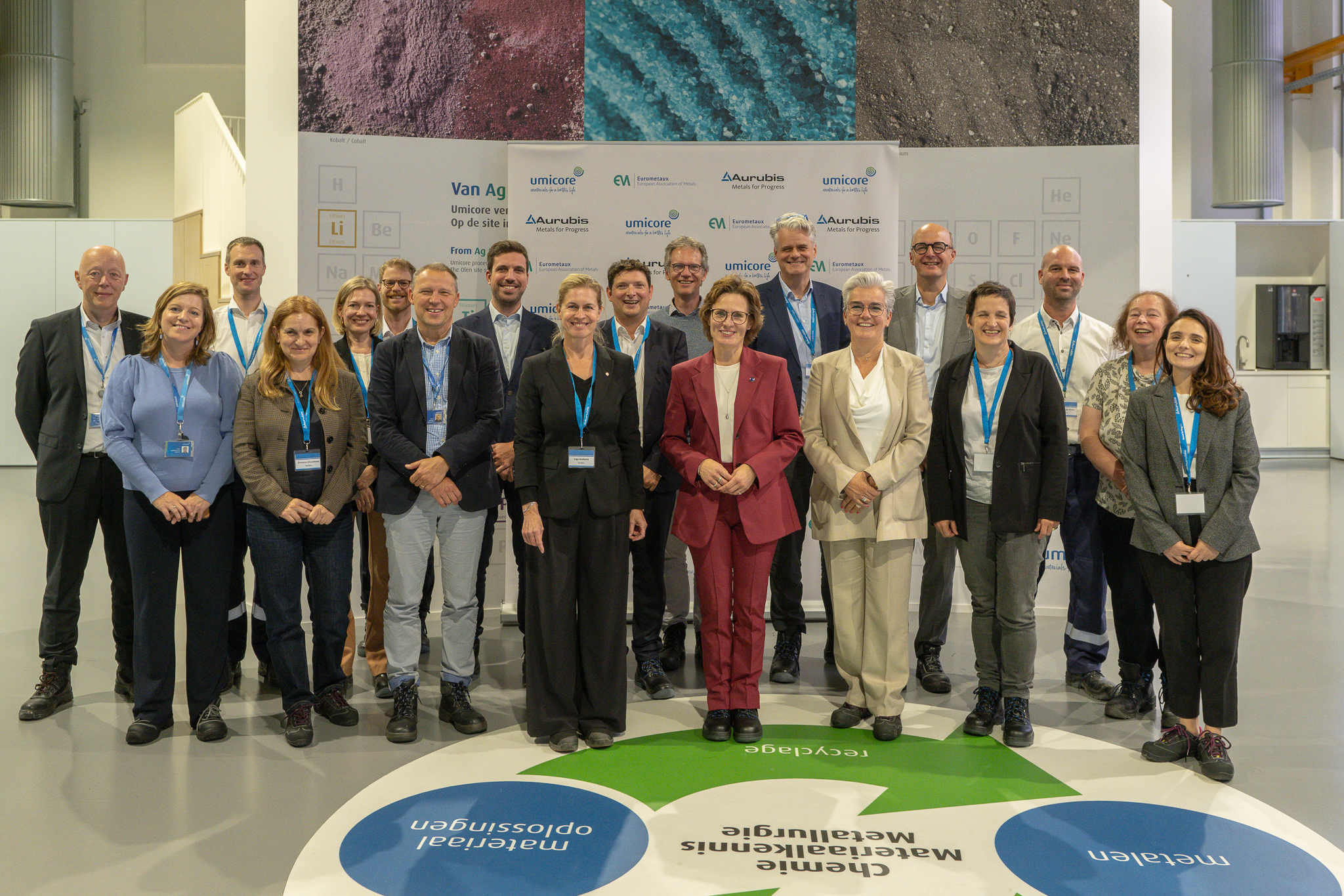 European Commissioner Roswall visits Aurubis Olen
